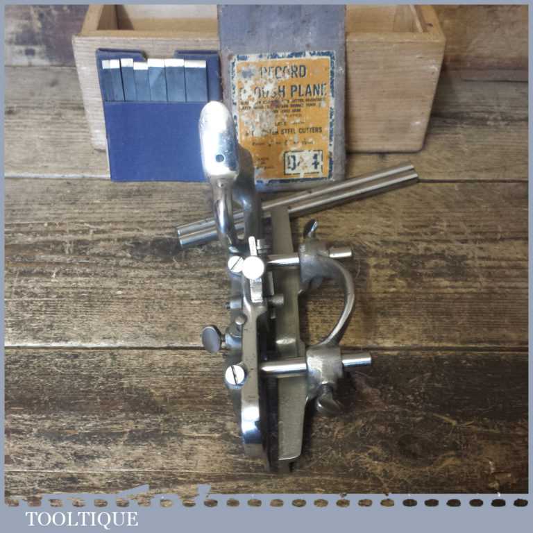 Vintage Record No: 044 Plough Plane With 8 Cutters – Fully Refurbished ...