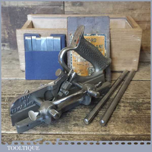 Vintage Record No: 044 Plough Plane With 8 Cutters – Fully Refurbished ...