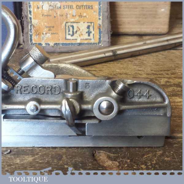 Vintage Record No: 044 Plough Plane With 8 Cutters – Fully Refurbished ...