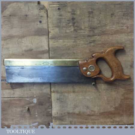 Vintage W Tyzack & Turner Nonpareil 12” Brass Back Tenon Saw ...