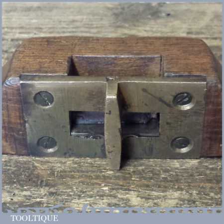 Antique Coachmaker’s Brass Faced Beechwood Jigger Side Router | Tooltique