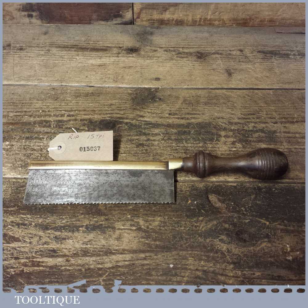 Vintage Spear & Jackson 6” Gentleman’s Brass Back Saw – Fully ...