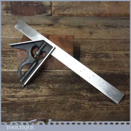 Vintage Brown & Sharpe Mfg Co USA Cast Steel Adjustable Combination ...