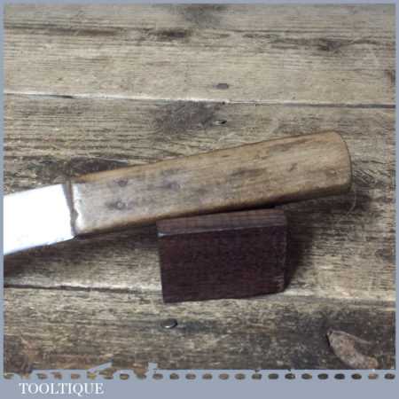 Vintage Cobblers Leatherworking Butt Knife – Beechwood Handle | Tooltique