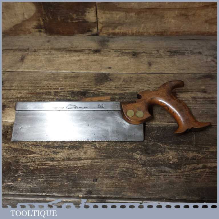 Vintage W Tyzack Sons & Turner 10” Steel Back Dovetail Saw – Sharpened ...