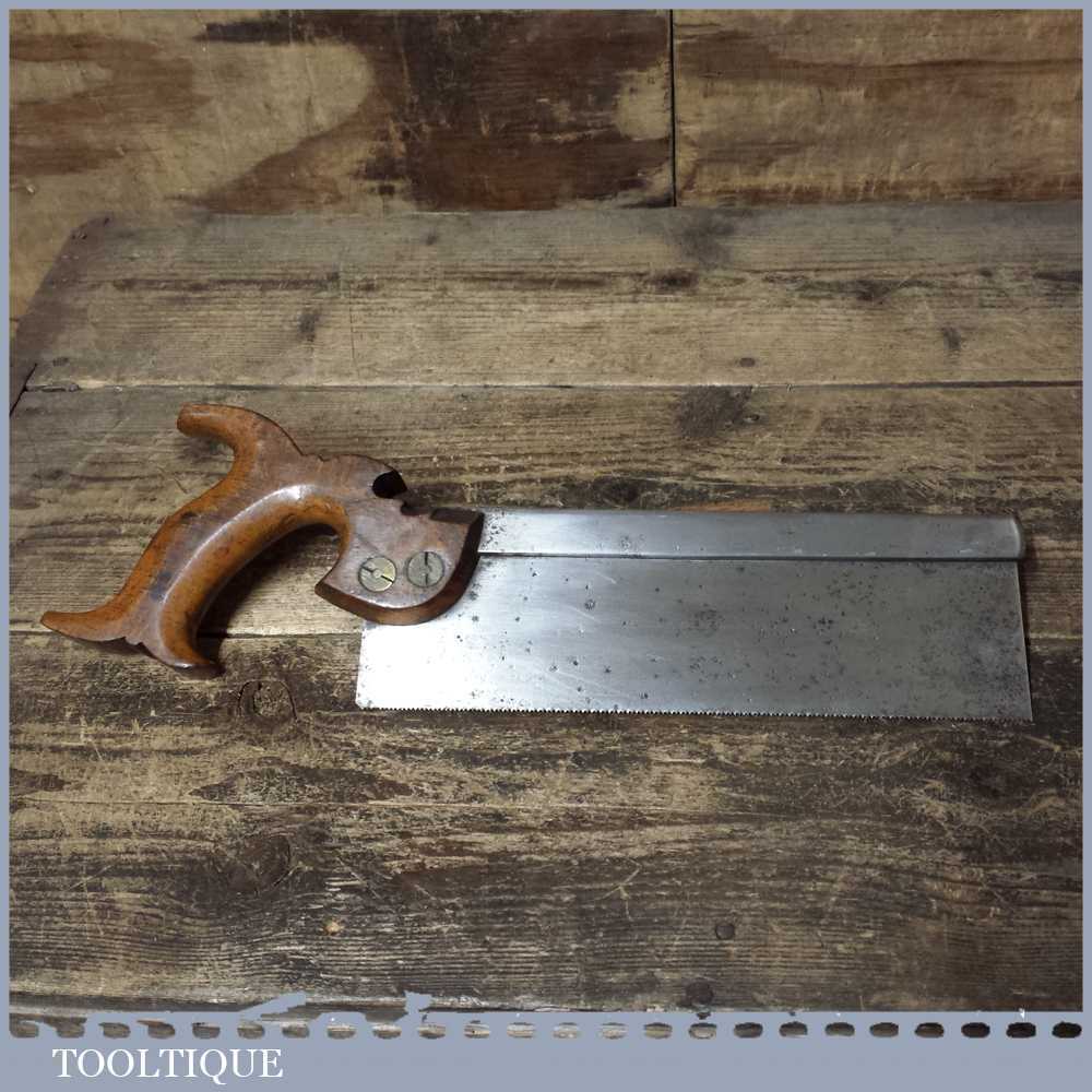 Vintage W Tyzack Sons & Turner 10” Steel Back Dovetail Saw – Sharpened ...