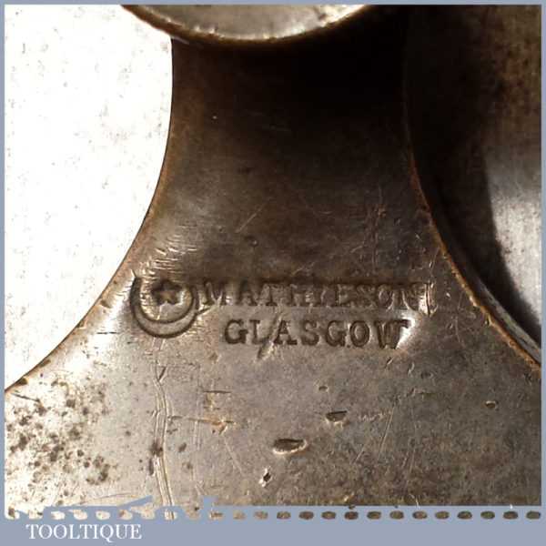 Vintage Alex Mathieson & Son Dovetailed Smoothing Plane – Rosewood ...