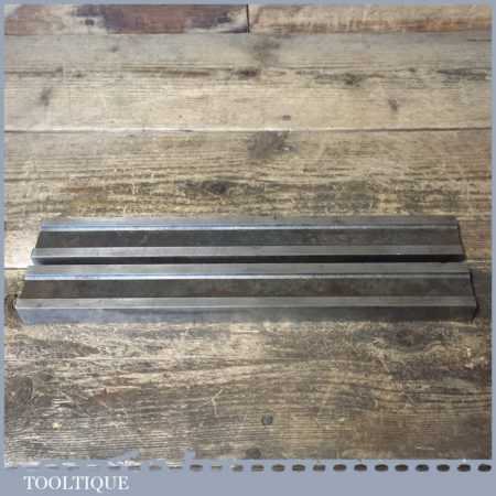 Vintage Pair 12” Engineer’s Parallel Cast Steel Bars – Good Condition ...