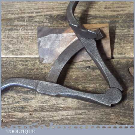 Scarce Early 19th Century Blacksmiths 14” Hand Forged Steel Outside ...