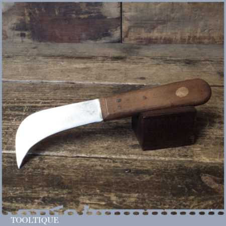 Vintage Cobblers Shoe Knife Beechwood Handle – Good Condition | Tooltique