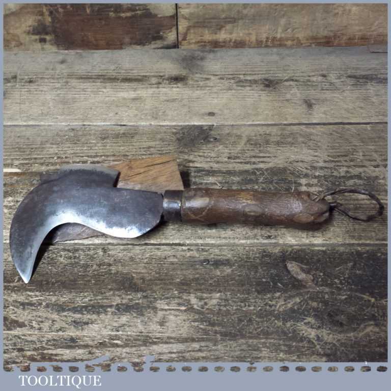 Rare Miniature 4 ½” Long Double Edged French Billhook – Sharpened Honed ...