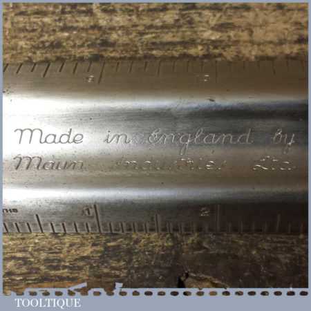 Vintage Maun 12” Imperial Safety Ruler – Good Condition | Tooltique