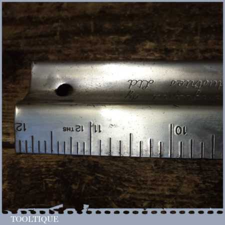 Vintage Maun 12” Imperial Safety Ruler – Good Condition | Tooltique