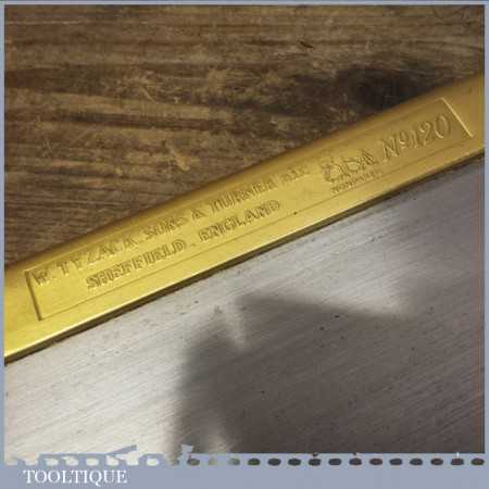Vintage W. Tyzack And Sons & Turner No: 120 Tenon Saw | Tooltique
