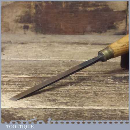 Vintage I. Sorby 1/4” Skewed Carving Chisel – Sharpened Honed | Tooltique