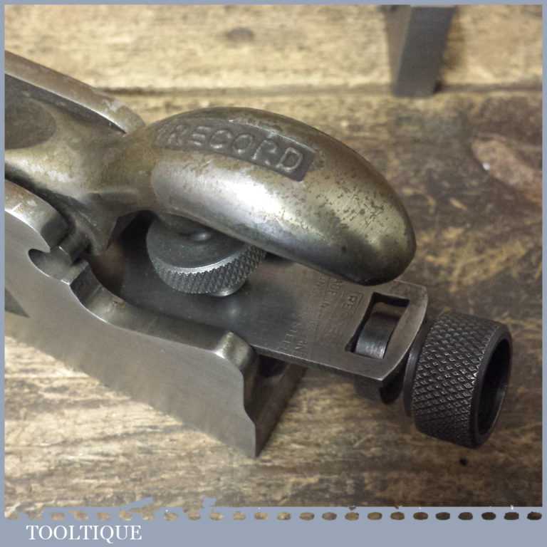 Crisp Vintage Record No: 311 Shoulder Bull Nose Chisel Plane – Fully ...