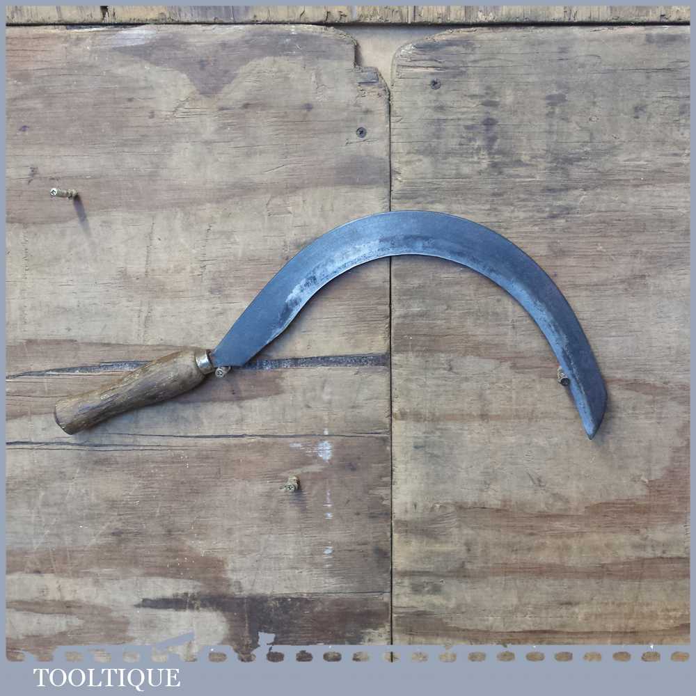 Vintage English Made 19” Reap Hook Or Sickle – Sharpened Ready For Use ...