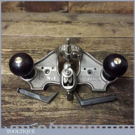 Vintage Stanley England No: 71 Hand Router Plane Complete – Good ...