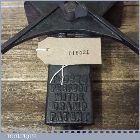 Rare Vintage Frost’s Cast Iron Perfect Mitre Cramp Patent – Good ...