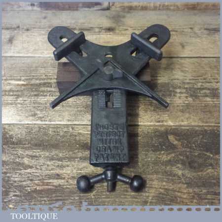 Rare Vintage Frost’s Cast Iron Perfect Mitre Cramp Patent – Good ...