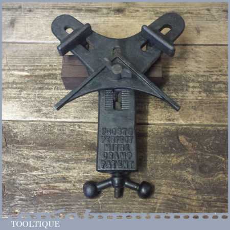 Rare Vintage Frost’s Cast Iron Perfect Mitre Cramp Patent – Good ...