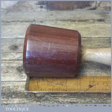 Handmade Wood Turned Old Azobé (Ekki) Hardwood Mallet Oak Handle ...