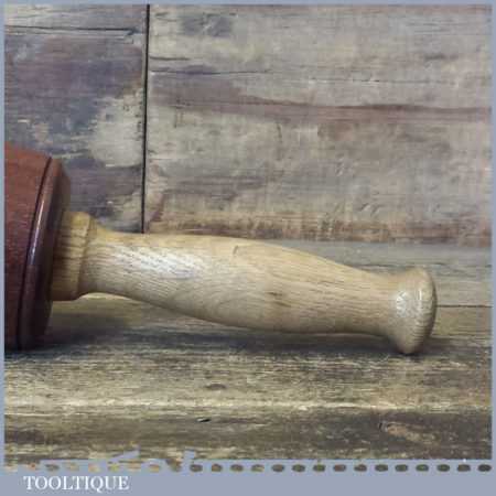 Handmade Wood Turned Old Azobé (Ekki) Hardwood Mallet Oak Handle ...