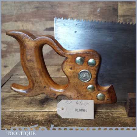 Rare Vintage 26” W Tyzack & Turner Special Edition Centenary Rip Saw A2 ...