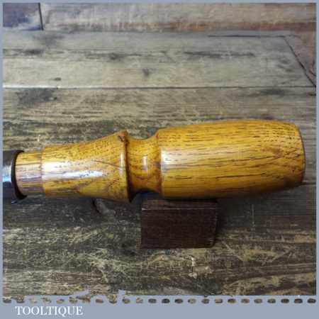 Superb Large Vintage Wheelwrights Bruzz Hand Turned Oak Handle | Tooltique