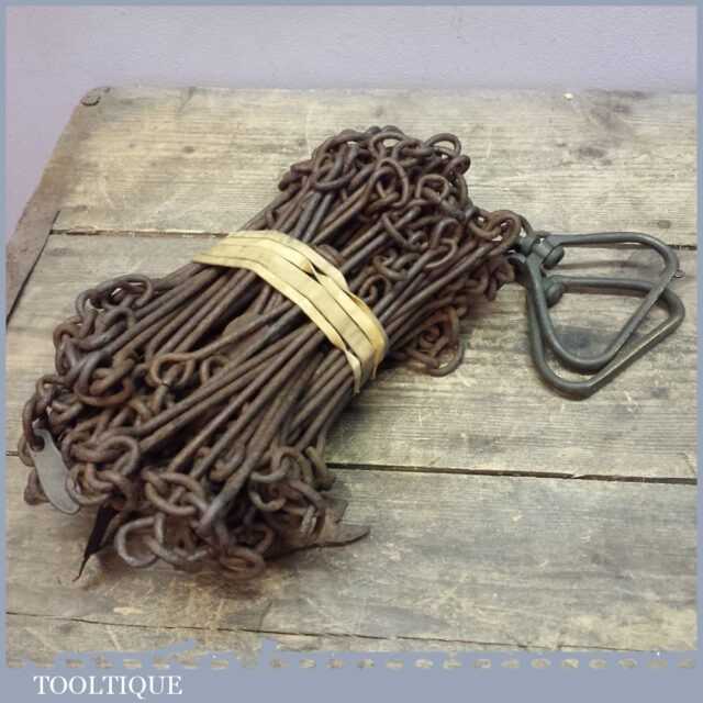 Antique Gunter’s Chain, Land Surveyor’s 66ft Land Distance Measuring ...