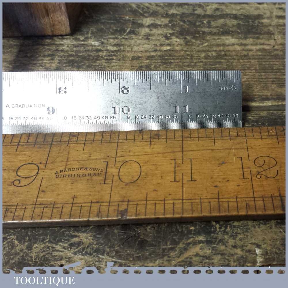 Vintage Moore & Wright Cast Steel Adjustable Combination Square | Tooltique