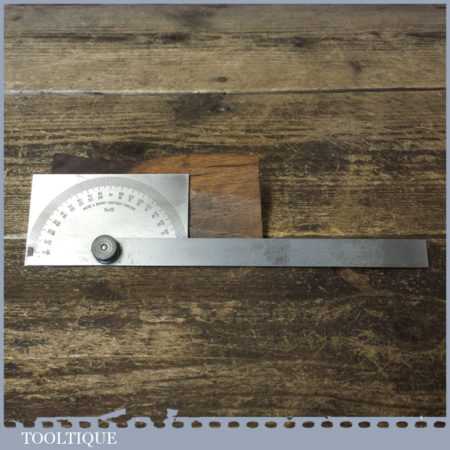 Vintage Moore & Wright No: 48 Protractor – Good Condition | Tooltique