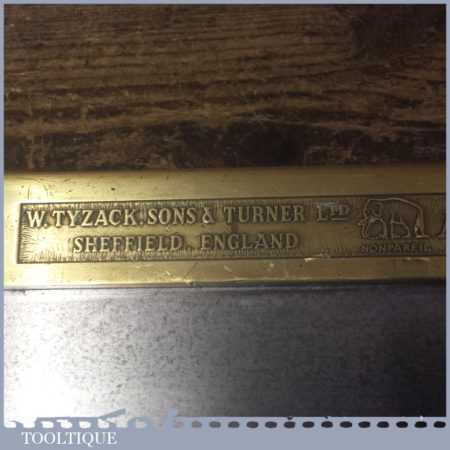 Vintage 12” Tyzack Sons & Turner Brass Back Tenon Saw 13 TPI ...