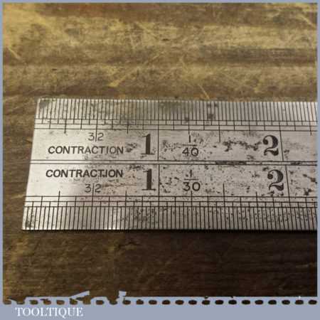 Vintage Rabone Chesterman 12” Imperial Steel Expansion Ruler No: 721 ...