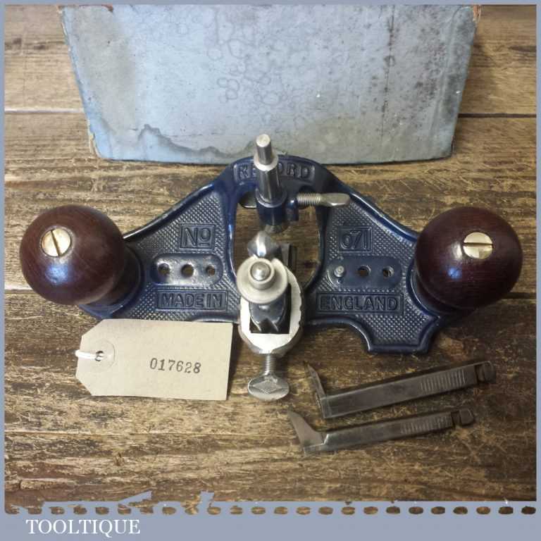 Vintage Boxed Record No: 071 Hand Router Plane Complete – Good ...