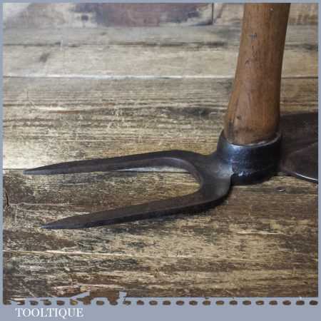 Antique Gardener’s Cast Steel Hand Seeding Hoe And Rake – Good ...