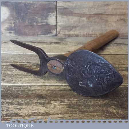 Antique Gardener’s Cast Steel Hand Seeding Hoe And Rake – Good ...