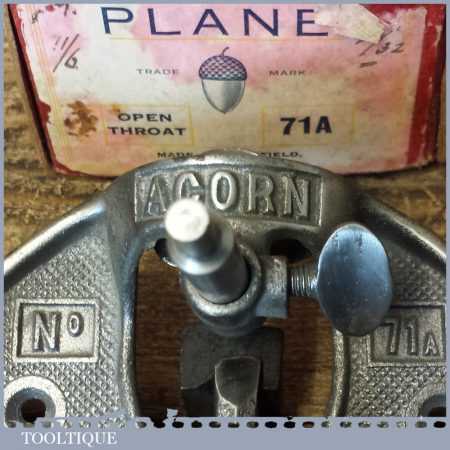 Vintage Boxed Acorn No: 71A Hand Router Plane Complete – Good Condition ...