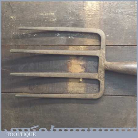 Vintage Grafter D Shaped Handle Gardeners Fork With Strapped Handle ...