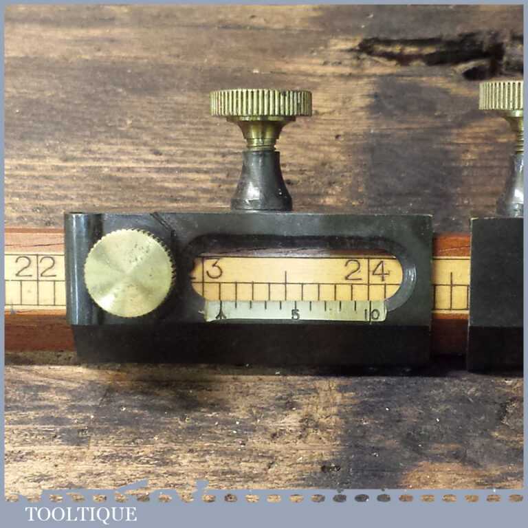Antique Hopgood No: 701 Brass Beam Compass Trammel Set Broad Arrow 1917 ...