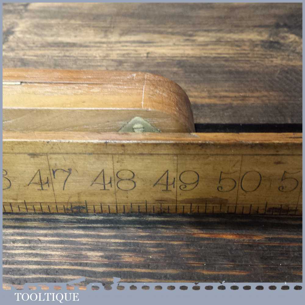 Vintage M.D.S. Surveyor’s Teak Brass Folding Triangle Spirit Level ...