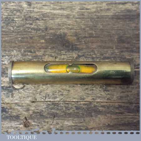 Miniature Vintage Engineer’s 2 ¾” Brass Spirit Level – Good Used ...