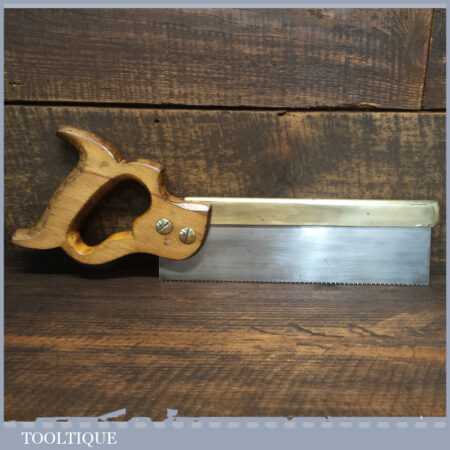Vintage Tyzack & Turner 10” Brass Back Dovetail Saw 12 TPI – Sharpened ...