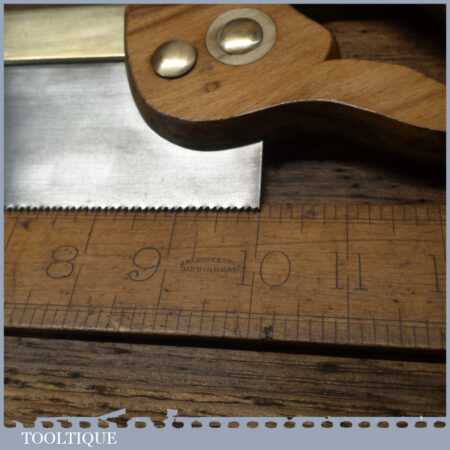 Vintage Tyzack & Turner 10” Brass Back Dovetail Saw 12 TPI – Sharpened ...