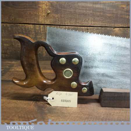 Vintage 24” Henry Disston Philadelphia USA D8 Rip Saw 6 TPI – Sharpened ...