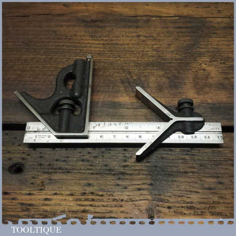 Vintage Chesterman No: 80/2 Cast Steel Combination Square Centre Finder ...
