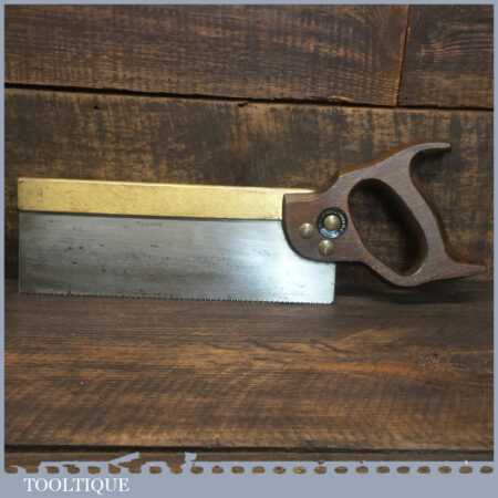 Vintage W. Tyzack & Turner 10” Brass Back Tenon Saw 12 TPI – Sharpened ...