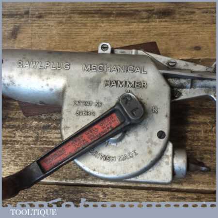 Vintage Rawlplug Patented Mechanical Hammer Drill – Good Condition ...