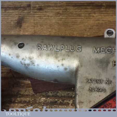 Vintage Rawlplug Patented Mechanical Hammer Drill – Good Condition ...
