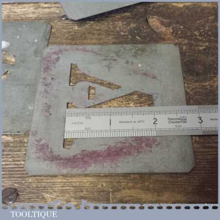 Vintage Metal Stencil Set Complete With 2” Letters & Sign – Good ...